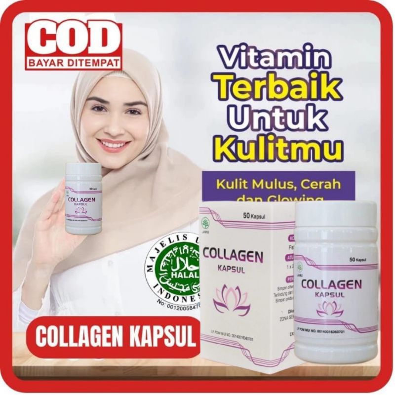 Jual [𝗔𝗚𝗘𝗡 𝗥𝗘𝗦𝗠𝗜] 𝗖𝗢𝗟𝗟𝗔𝗚𝗜𝗘 𝗖𝗢𝗟𝗟𝗔𝗚𝗘𝗡 𝗞𝗔𝗣𝗦𝗨𝗟 - COLLAGEN KAPSUL ISI 50 ...