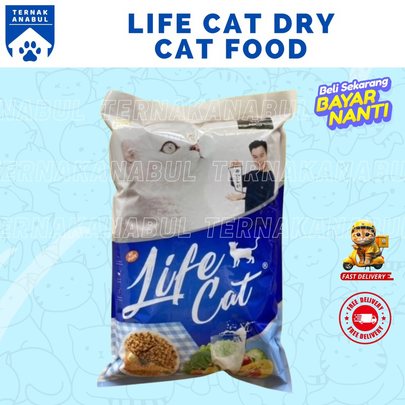 Jual LIFE CAT DRY FOOD - Makanan Kering Lifecat Kucing Adult Kitten 1 ...