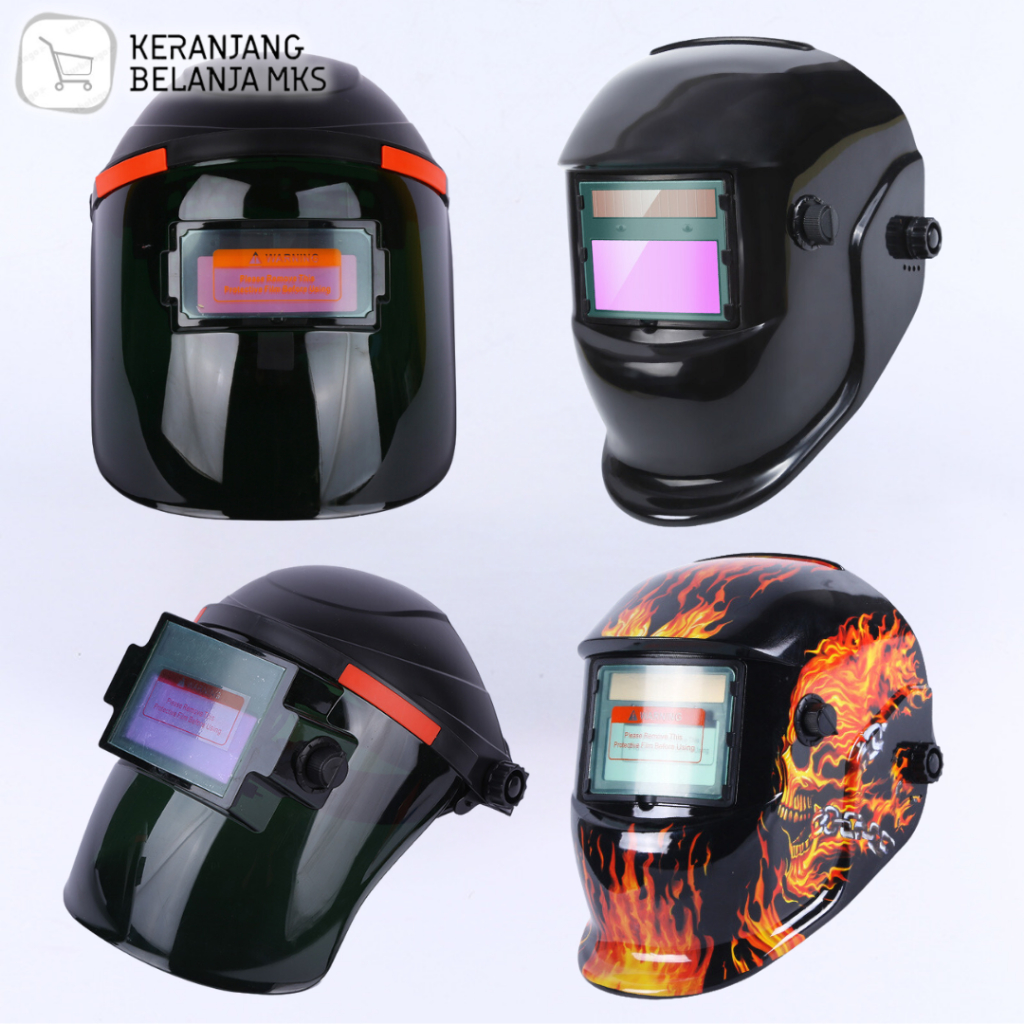 Jual Helm Las Topeng Las Otomatis Gelap / Auto Darkening Welding Helmet ...