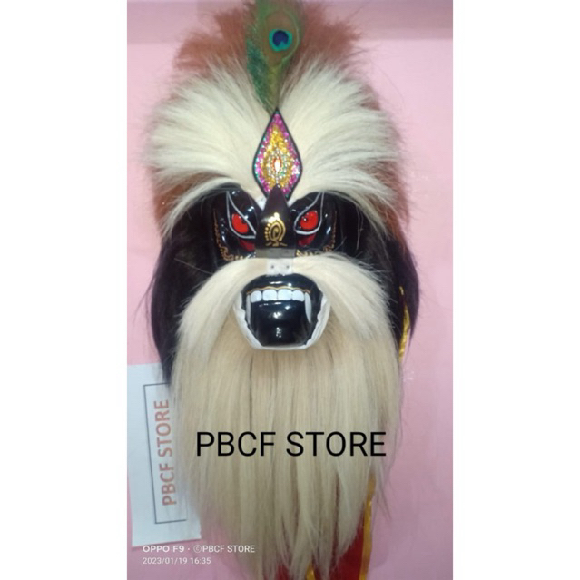 Jual Topeng Bujang GANONG MATA kucing Jambul Duwur Merak | Shopee Indonesia