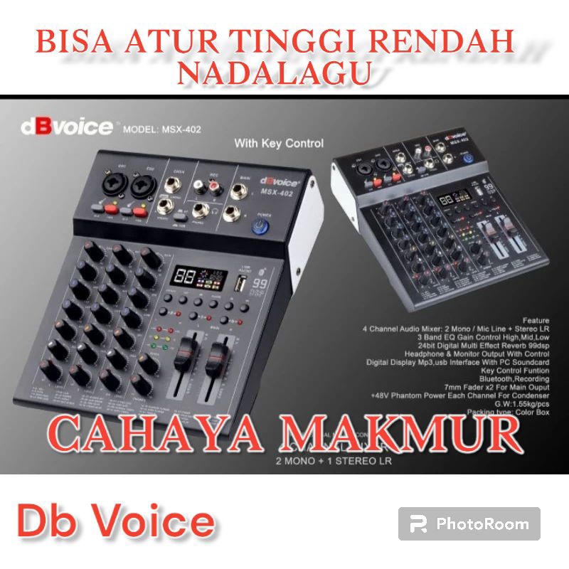 Jual Mixer dB Voice MSX 402 Original 4 Channel dbvoice MSX402 | Shopee ...