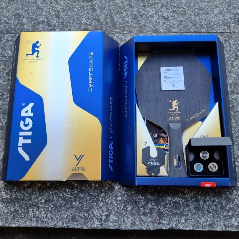 Jual stiga cybershape Truls Morgardh edition CWT bat ping pong | Shopee Indonesia