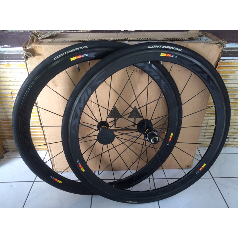 Jual DP CYCLES - Wheelset RB Road Bike 700c Mavic Cosmic SLR Full Black ...