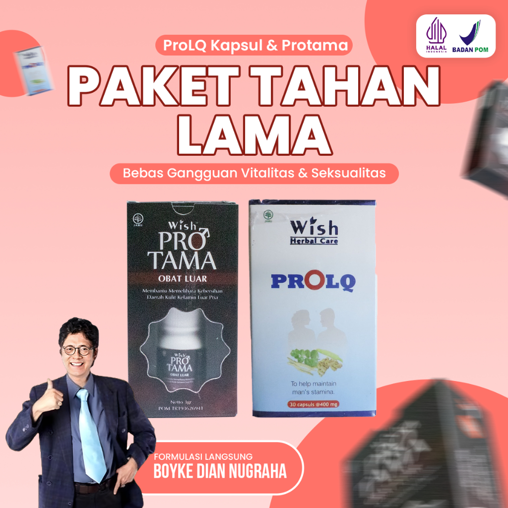Jual PAKET TAHAN LAMA Obat Kuat Pria Dr Boyke Protama ProLQ | Shopee ...