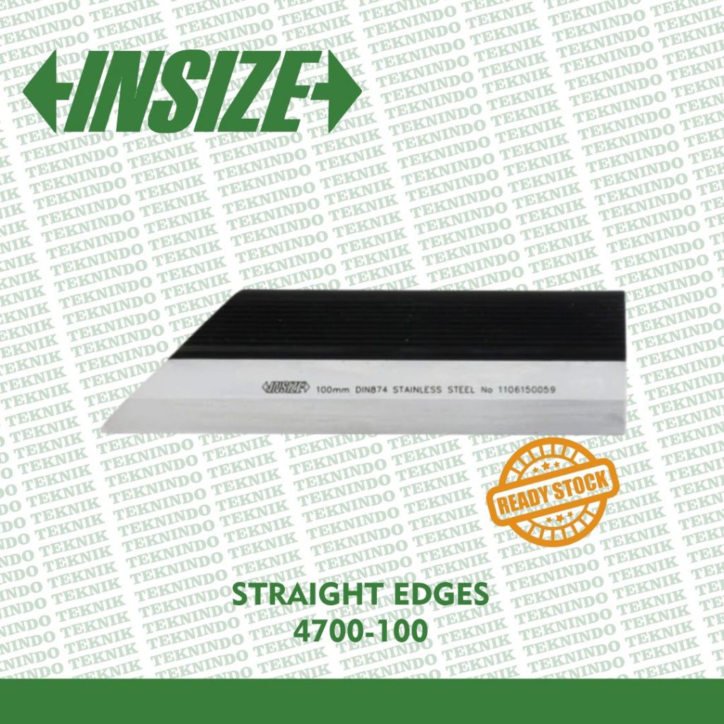Jual Insize Straight Edges 100mm Type 4700-100 Original | Shopee Indonesia