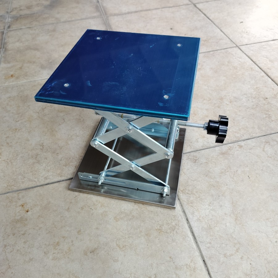 Jual stainles steel labjack 25 x 25 cm lab jack lift | Shopee Indonesia
