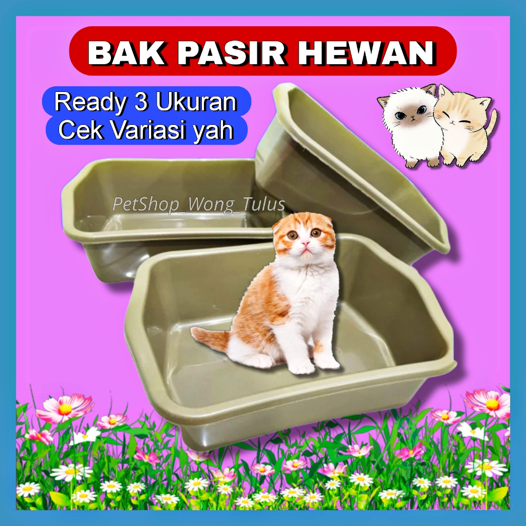 Jual PSWT- Litter Box Kucing Anjing Bak Pasir Kucing Tempat Pup Hewan ...