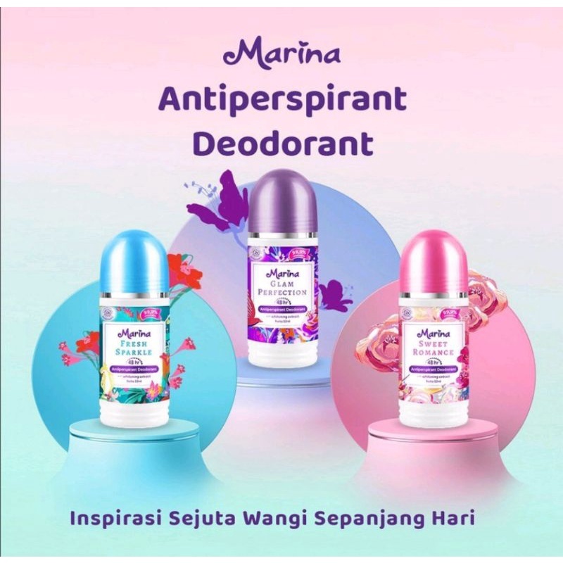 Jual Marina Anti Pespirant Deodorant Fresh Sparkle | Sweet Romance ...