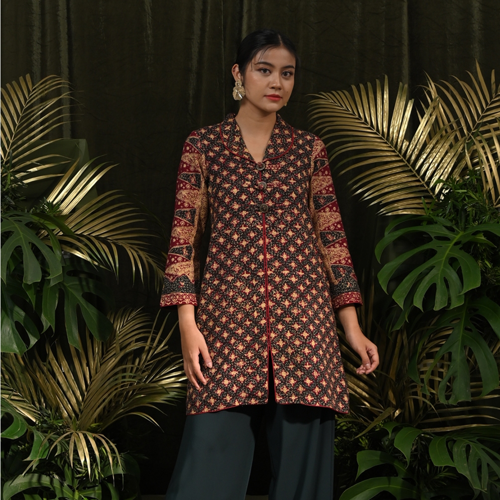 Jual NONA RARA - Sinta Sembagi Rayya T2821, Baju kerja blouse batik ...