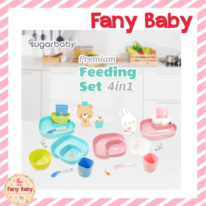 Jual SUGAR BABY PREMIUM FEEDING SET 4 IN 1 / PFS41 | Shopee Indonesia
