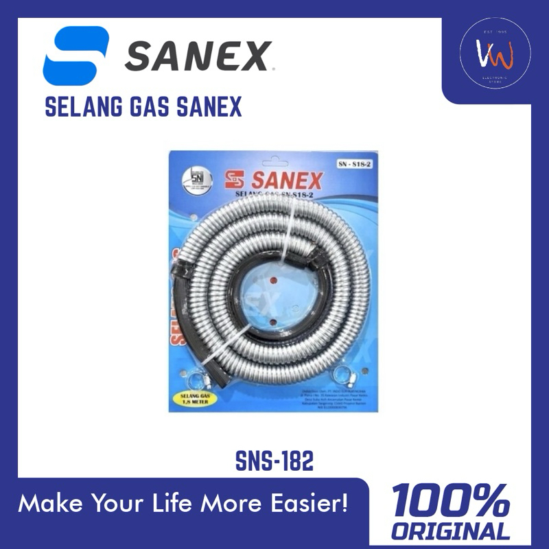 Jual Selang Gas Sanex SNS-182 / Selang aliran Gas / Selang Kompor | Shopee Indonesia