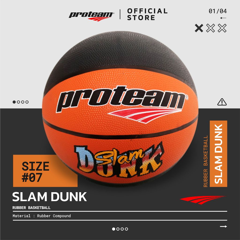 Jual Bola Olahraga Basket Ball Proteam Size 7 Indoor Outdoor Sport ...