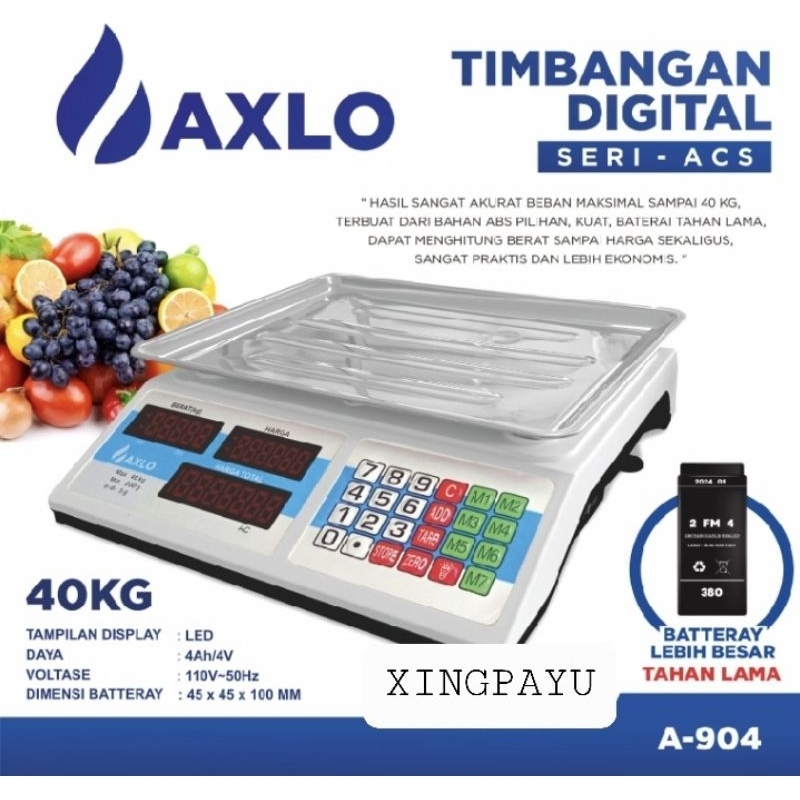 Jual Timbangan Buah Digital Axlo 904 | Shopee Indonesia