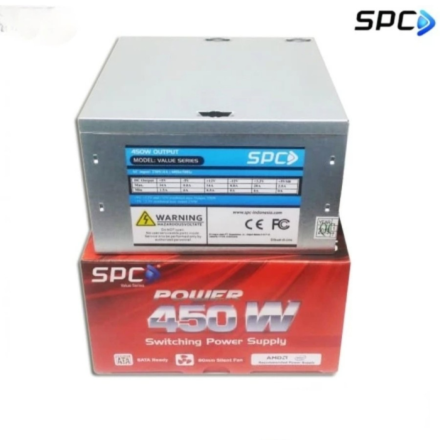 Jual Power Supply PSU SPC 450W Std Casing PC 450 W Power Supply ATX ...