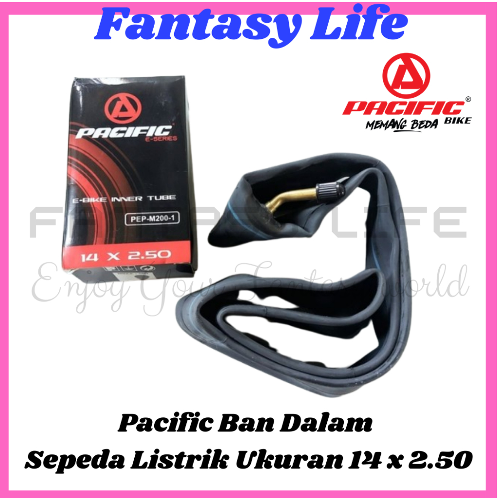 Jual Fantasy Ban Dalam Sepeda Listrik PACIFIC 14 x 2.50 Pentil Bengkok Selis | Shopee Indonesia