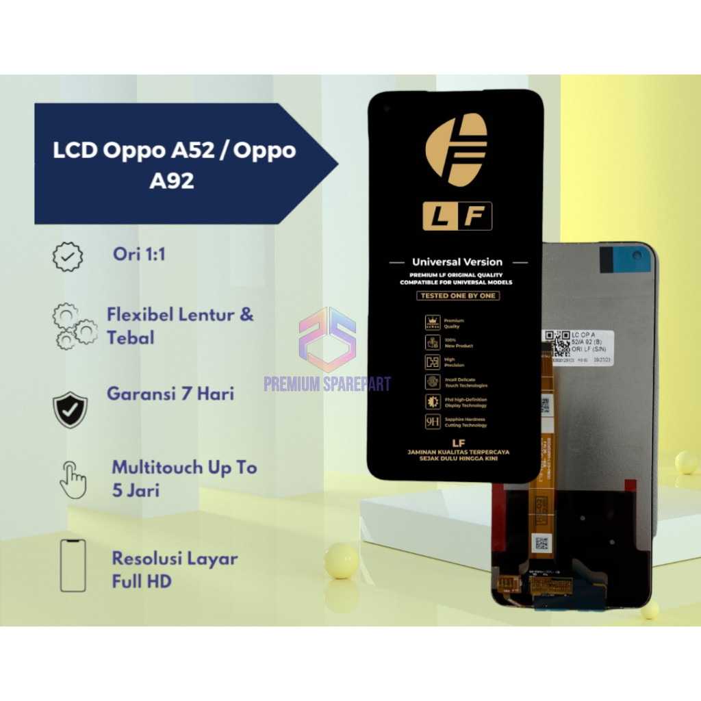 Jual LCD Oppo A52 / Oppo A92 Fullset Touchscreen/LCD LF (Bergaransi) | Shopee Indonesia