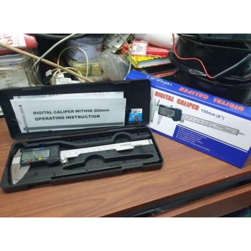 Jual Sigmat Digital 6" 150mm Jangka Sorong Digital Vernier Caliper 0-150mm | Shopee Indonesia