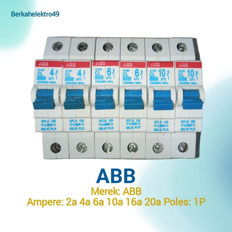 Jual MCB ABB Modif Anti jeglek amper bisa reques | Shopee Indonesia