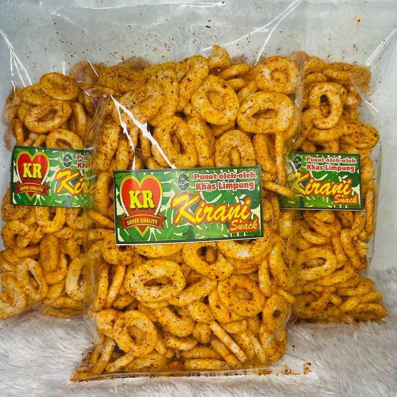 Jual KERUPUK RING PEDAS CABE GURIH DAN RENYAH/Kerupuk koin pedas ...