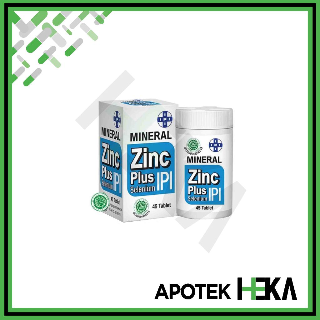 Jual Zinc Plus Selenium IPI Mineral Botol isi 45 Tablet | Shopee Indonesia