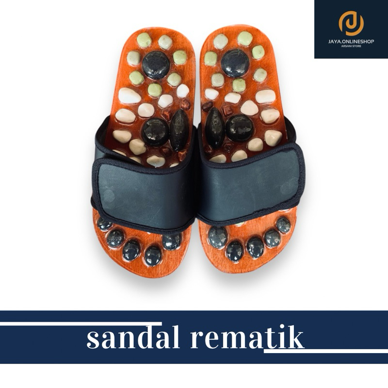 Jual sandal rematik pria / sandal rematik wanita / sandal rematik batu ...