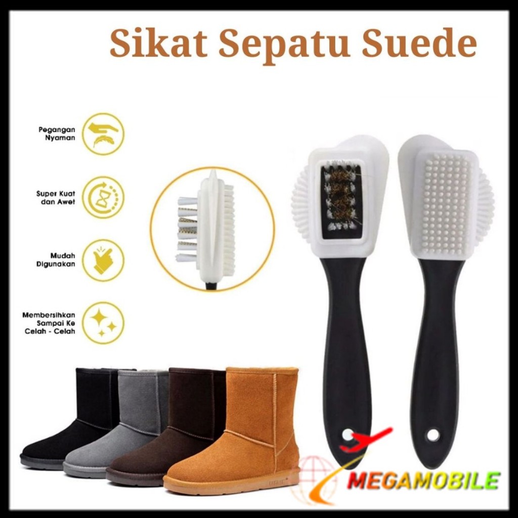 Jual MM - Sikat Sepatu Suede 4in1 Brush Pembersih Sepatu kulit Berudu ...