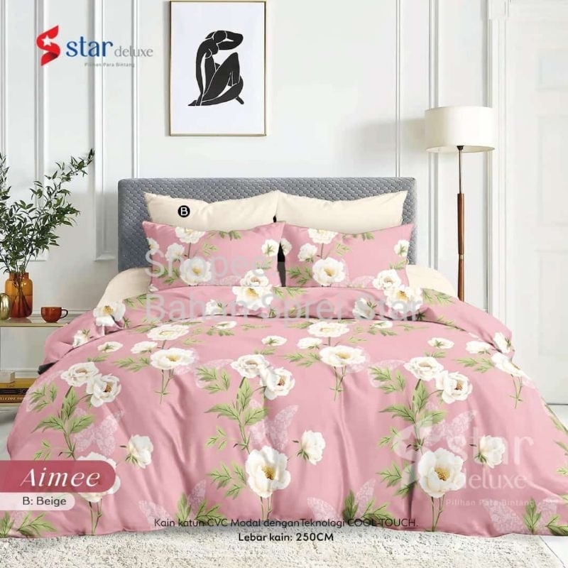 Jual Bahan Kain Sprei Star - Aimee | Shopee Indonesia