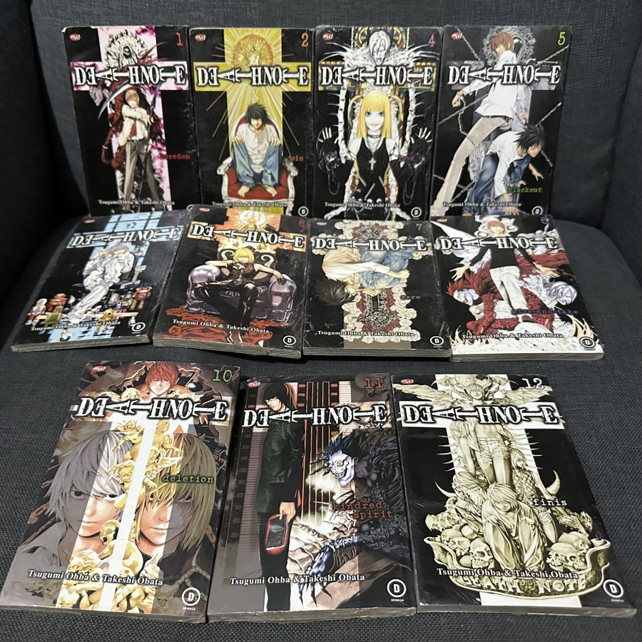 Jual Komik Death Note 1-12 Tamat (Tsugumi Ohba & Takeshi Obata) (11 Buku) | Shopee Indonesia