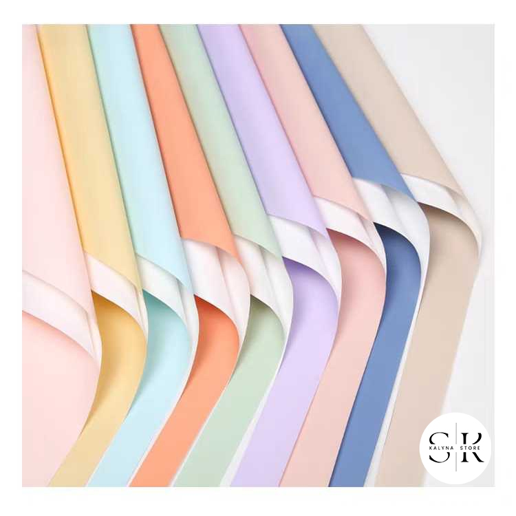 Jual [5 Lembar] Pastel BI COLOR Putih Wrapping Cellophane Kertas Buket ...