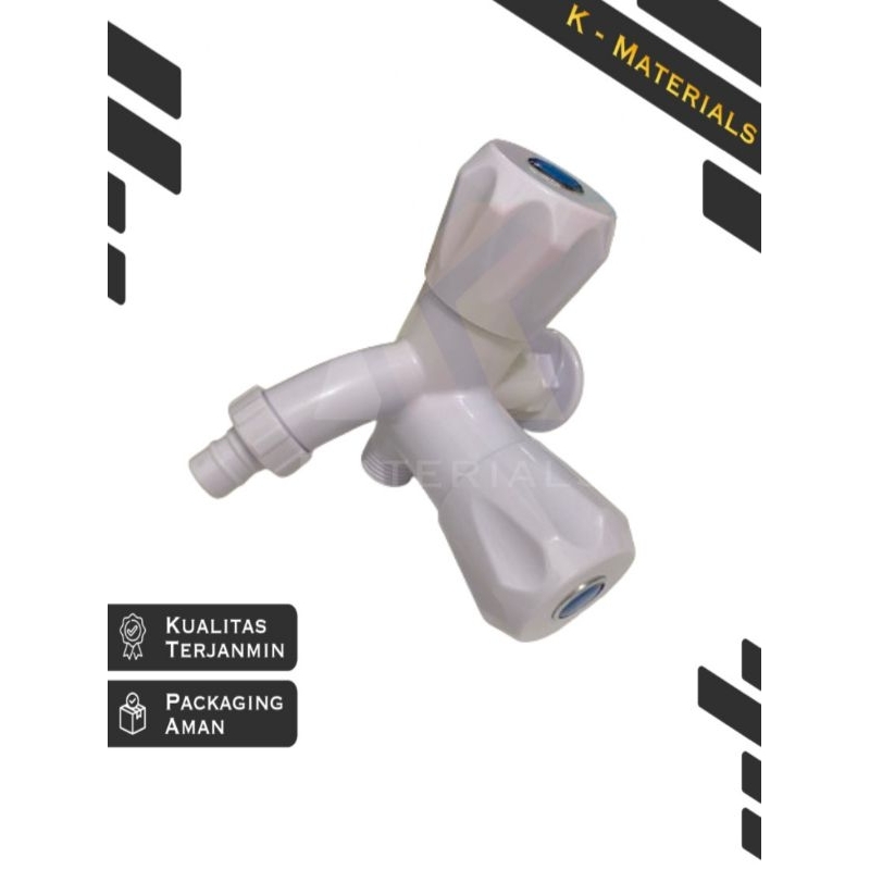 Jual KRAN CABANG PVC DOUBLE SOLIGEN / KERAN CABANG PLASTIK DOBEL ...