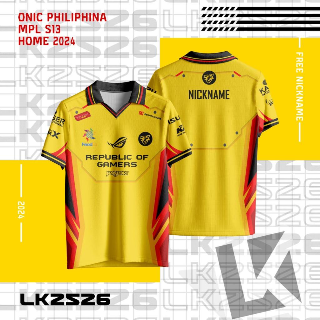 Jual Jersey E-Sport Onic Philiphina MPL S13 Home 2024 Full Print ...