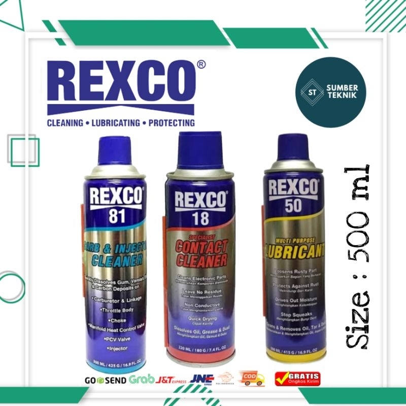 Jual REXCO 18 25 50 81 Ukuran 120 200 350 500 ml Semprotan Multiguna ...