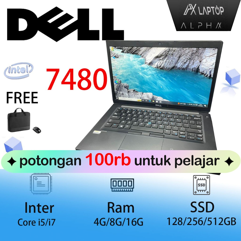 Jual LAPTOP DELL 7470 7480 CORE I5 I7 GEN 6 MURAH DAN BERGARANSI ...