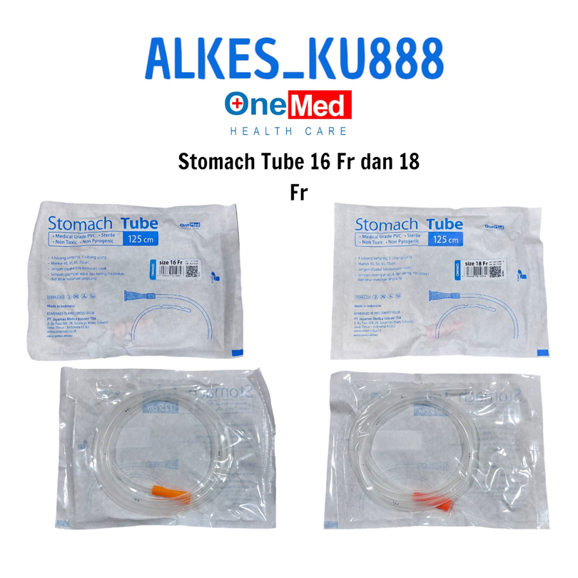Jual STOMACH TUBE ONEMED 16 FR DAN 18 FR PERPCS/NGT FEEDING TUBE ONEMED ...
