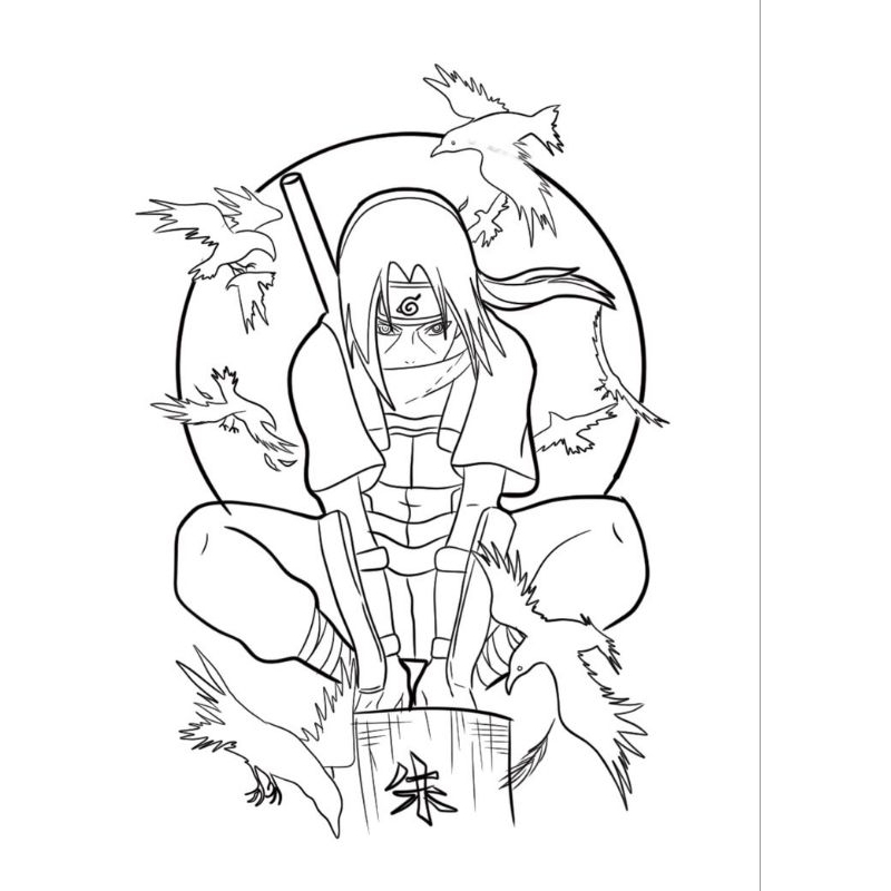 Jual Kertas Gambar Mewarnai A4 [ Naruto ] | Shopee Indonesia