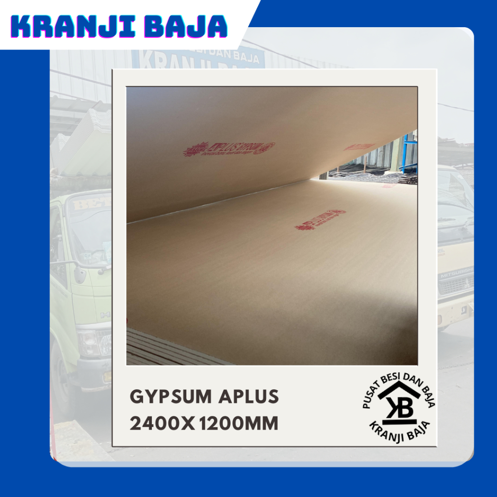 Jual PAPAN GYPSUM APLUS 1200X2400 9MM | Shopee Indonesia
