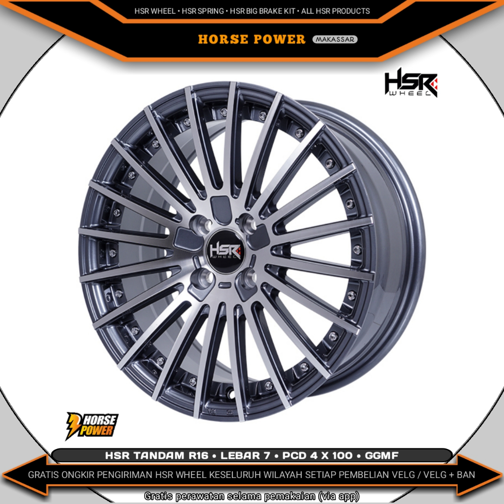 Jual Velg R16 • Mobil 4 Baut Roda • Single Pcd 4 x 100 • Hsr Tandam ...