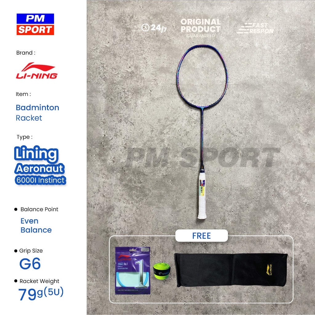 Jual RAKET BADMINTON / BULUTANGKIS LINING AERONAUT 6000I INSTINCT ...