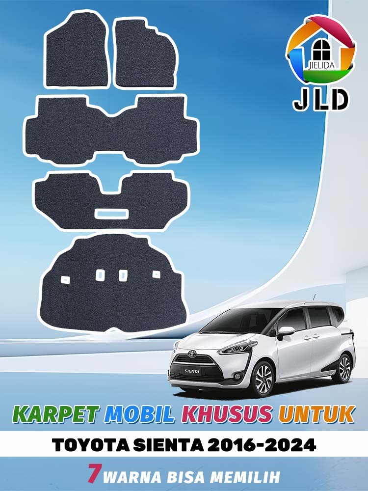 Jual JIELIDA Karpet Mobil Custom TOYOTA SIENTA 2016-2025 (3 Baris dan ...