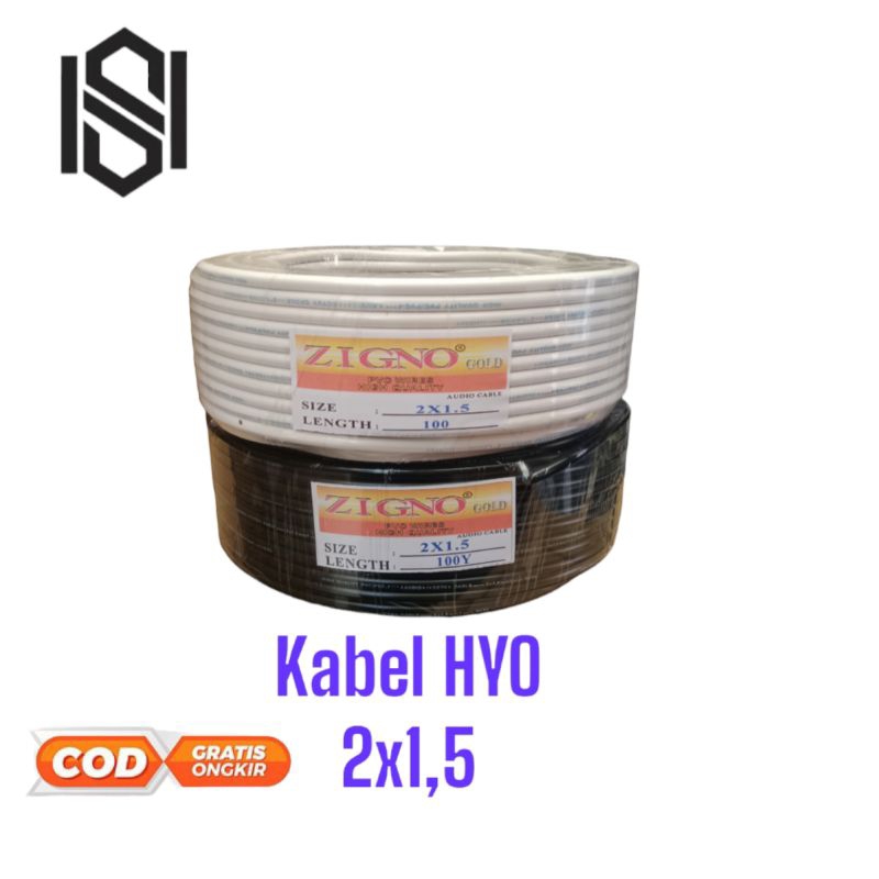 Jual Kabel Listrik Serabut NYMHY/NYYHY 2x1.5 . Kabel HYO 2x1.5 Hitam & putih.100Yard | Shopee ...