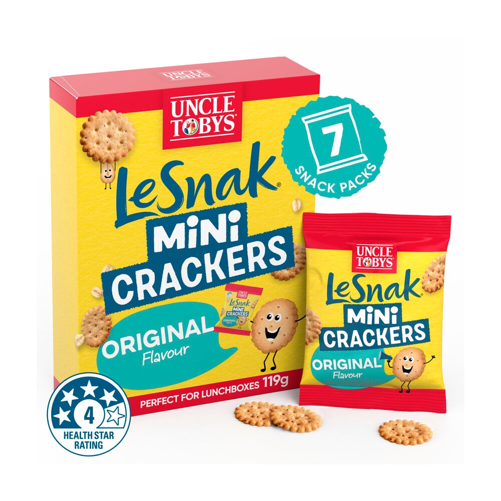 Jual Uncle Tobys Le Snak Mini Crackers All Variant 119g Australia ...