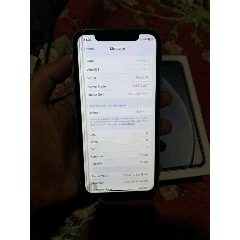 Jual iphone xr fullset inter all oprator minus lcd garis dikit selebihnnya normal | Shopee Indonesia