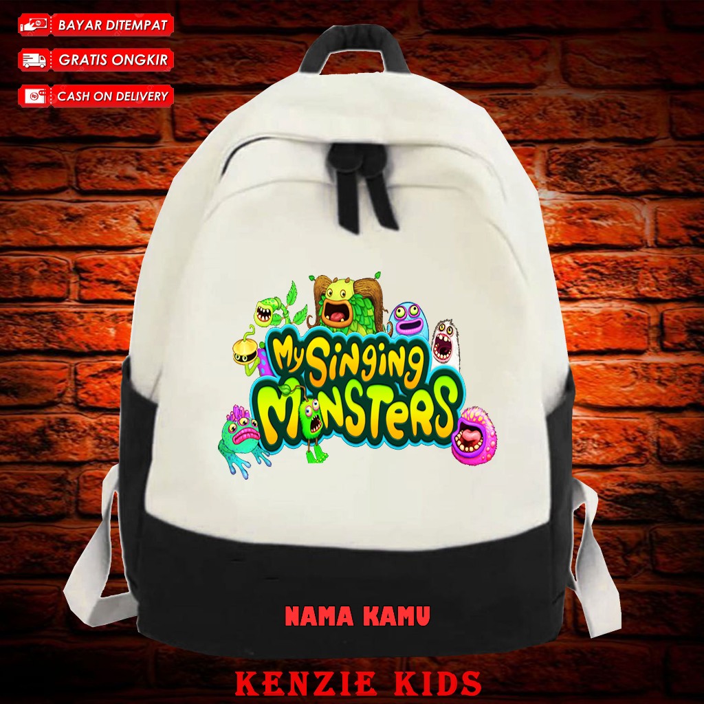 Jual TAS BACKPACK ANAK SEKOLAH MOTIF MY SINGING MONSTERS | Shopee Indonesia