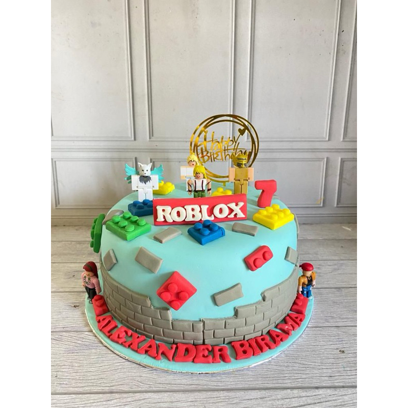 Jual kue ulangtahun tema roblox | Shopee Indonesia