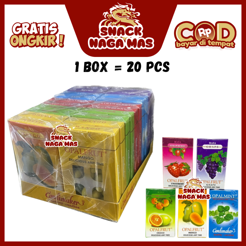 Jual PERMEN JADUL OPALFRUT CANDY MAKER [1 BOX ISI 20] | Shopee Indonesia