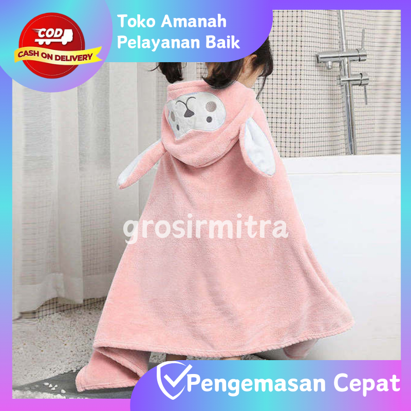 Jual Selimut Hoodie karakter Selimut Bayi 2 in 1 Multifungsi Handuk ...