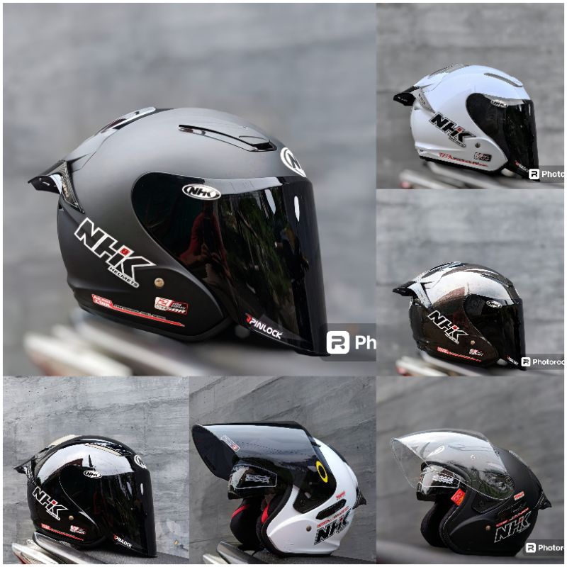 Jual HELM NHK R1& Kyt GALAXY SOLID/POLOS DOBLE VISOR PAKET GANTENG ...