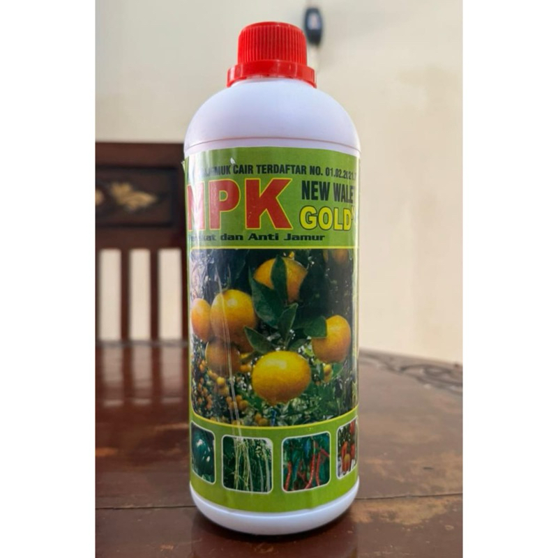 Jual Pupuk NPK Gold 1 Liter Pupuk Lengkap Daun Buah Majemuk Plus Anti Jamur Plus GA3 ZPT ...