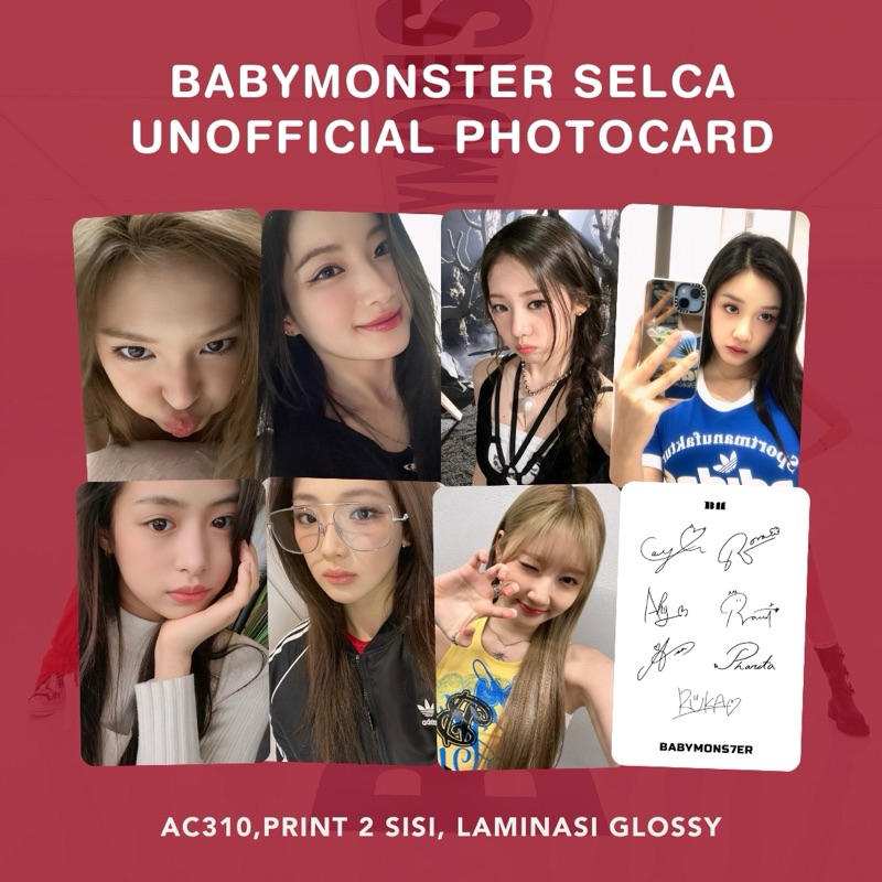 Jual BABYMONSTER BAEMON SELCA SHEESH BABYMON7ER BATTER UP Unofficial Photocard Ahyeon Ruka Asa ...