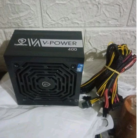 Jual PSU Vurrion V-Power 400W 1x6+2 pin vga | Shopee Indonesia